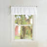 Dakota Fields Caryn Penny Eyelet 56" Tailored Window Valance In White & Reviews | Wayfair